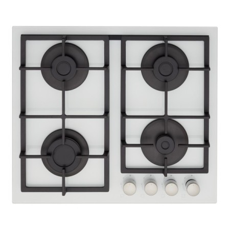 Plita pe gaz La Cottura 60 cm GG6KL40W, 4 arzatoare, gratar fonta ...